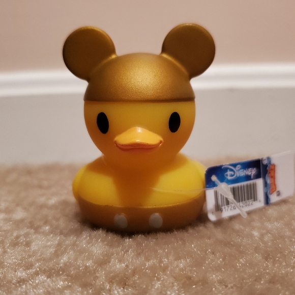 Disney | Toys | Disney Gold Mickey Mouse Rubber Duck Duckz | Poshmark